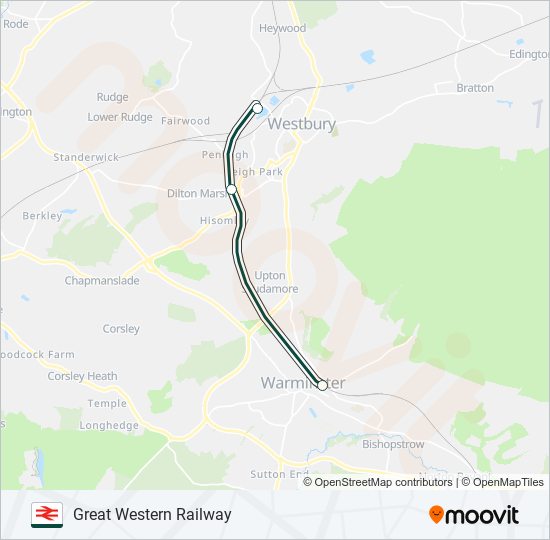great western railway Route: Schedules, Stops & Maps - Warminster (Updated)