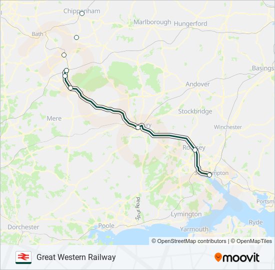 great western railway Route: Schedules, Stops & Maps - Southampton ...