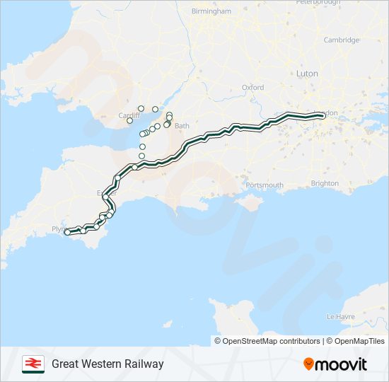 great western railway Route: Schedules, Stops & Maps - Plymouth (Updated)