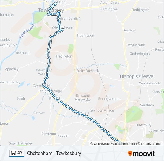42 Route: Schedules, Stops & Maps - Mitton (Updated)