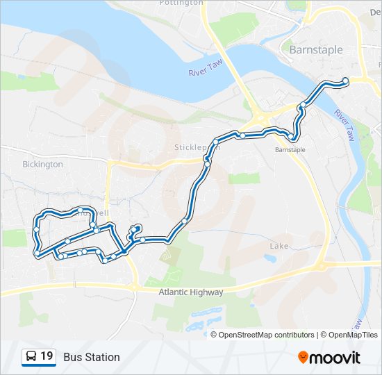 19 Route: Schedules, Stops & Maps - Bus Station (Updated)