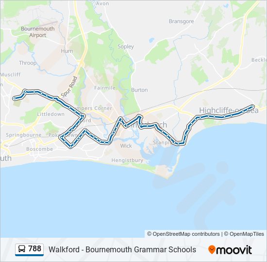 788 Route: Schedules, Stops & Maps - Walkford (Updated)