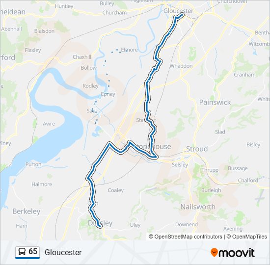 65 Route: Schedules, Stops & Maps - Gloucester (Updated)