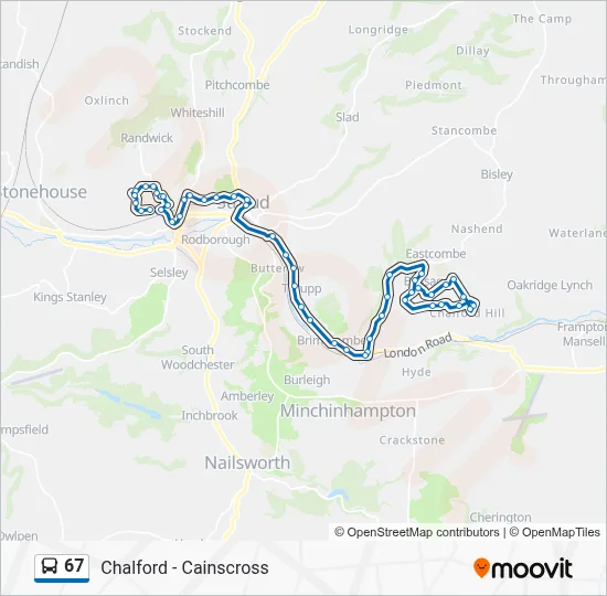 67 Route: Schedules, Stops & Maps - Bussage Dorington Court (Updated)