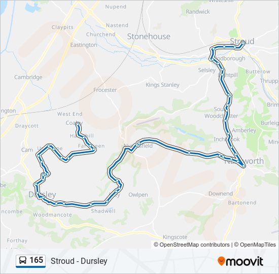 165 Route: Schedules, Stops & Maps - Stroud (Updated)