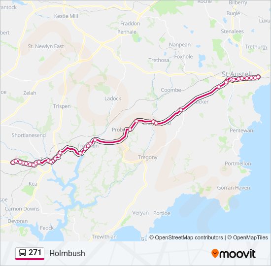 271 Route: Schedules, Stops & Maps - Holmbush (Updated)