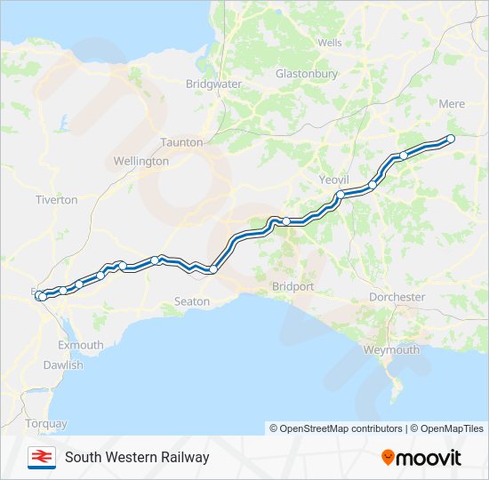SOUTH WESTERN RAILWAY Route: Schedules, Stops & Maps - Gillingham ...