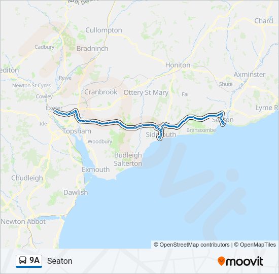 9a Route: Schedules, Stops & Maps - Seaton (Updated)