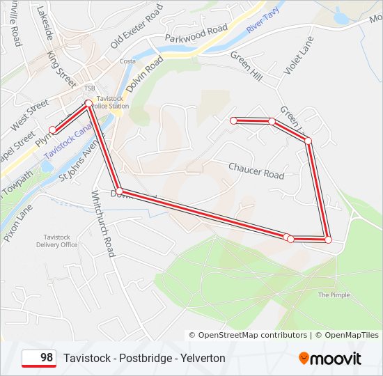98 Route: Schedules, Stops & Maps - Greenlands Estate (Updated)