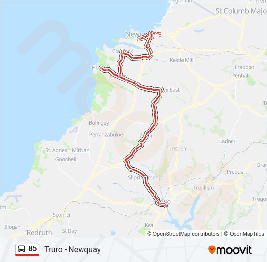 85 Route Schedules Stops Maps Updated 