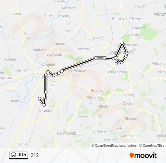 JD5 Route: Schedules, Stops & Maps - 212 (Updated)