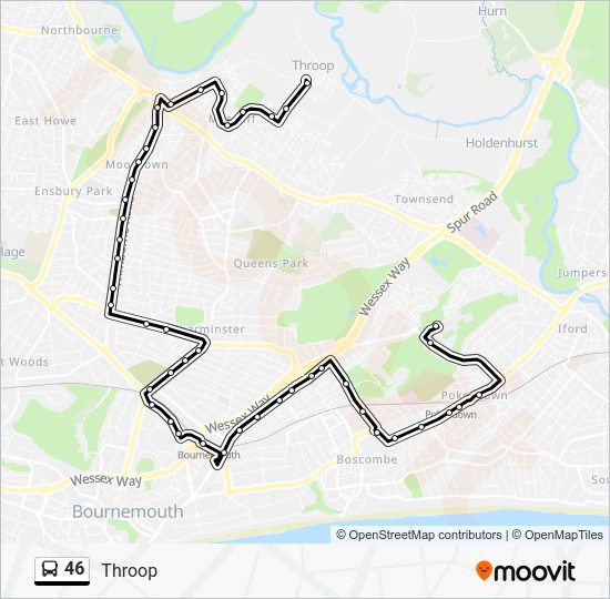 46 Route: Schedules, Stops & Maps - Throop (Updated)