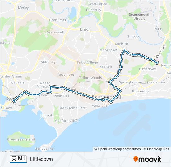 m1 Route: Schedules, Stops & Maps - Littledown (Updated)
