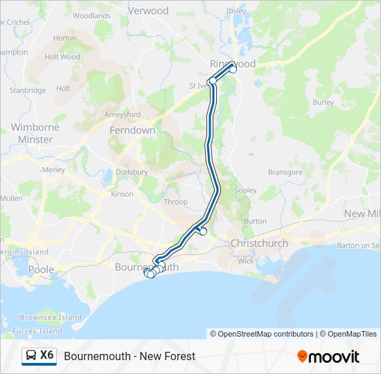 x6 Route: Schedules, Stops & Maps - Ringwood (Updated)