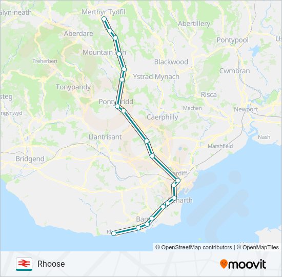 transport for wales Route: Schedules, Stops & Maps - Rhoose (Updated)