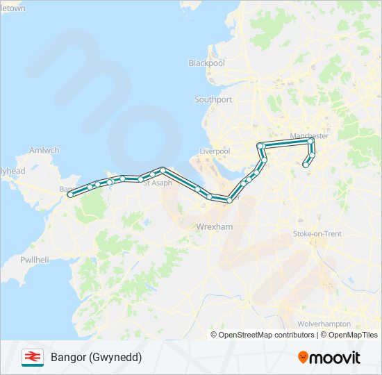 transport for wales Route: Schedules, Stops & Maps - Bangor (Gwynedd ...