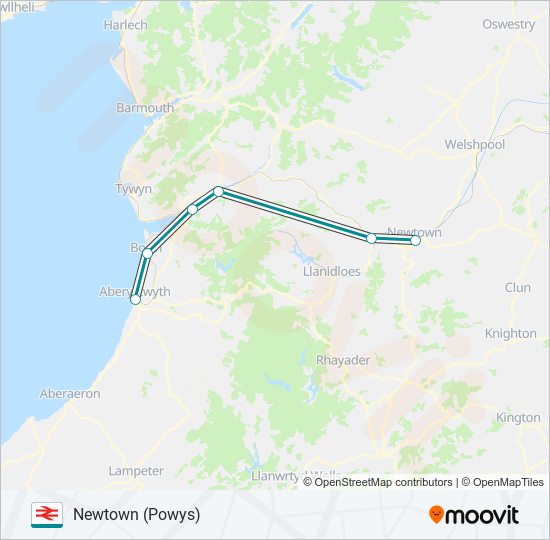 transport for wales Route: Schedules, Stops & Maps - Newtown (Powys ...