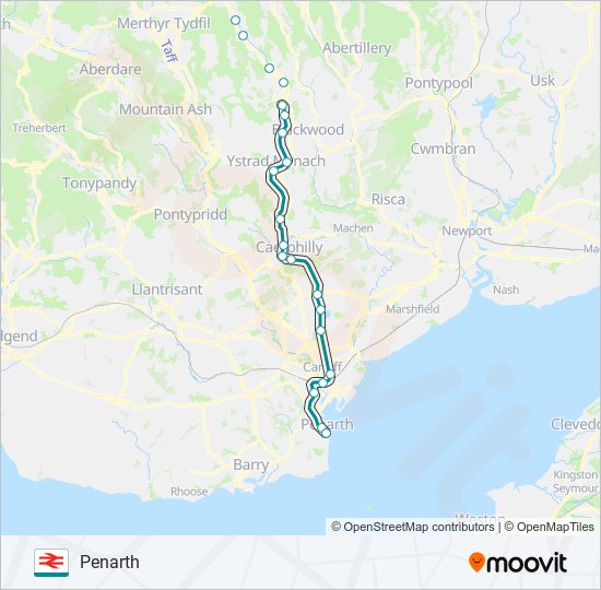 transport for wales Route: Schedules, Stops & Maps - Penarth (Updated)
