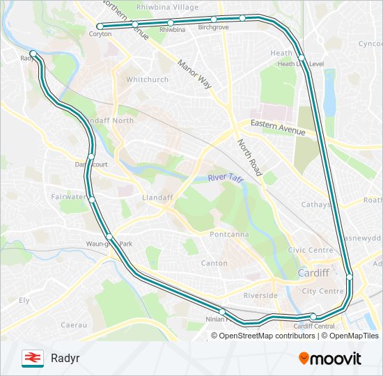transport for wales Route: Schedules, Stops & Maps - Radyr (Updated)
