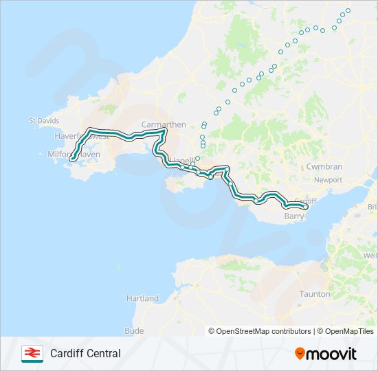 transport for wales Route: Schedules, Stops & Maps - Cardiff Central ...