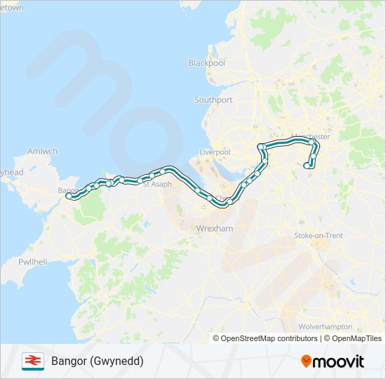 transport for wales Route: Schedules, Stops & Maps - Bangor (Gwynedd ...