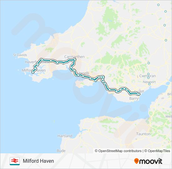 TRANSPORT FOR WALES Route: Schedules, Stops & Maps - Milford Haven ...