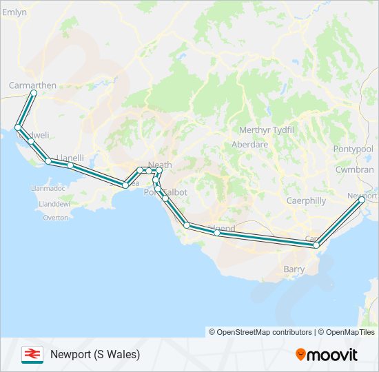 transport for wales Route: Schedules, Stops & Maps - Newport (S Wales ...