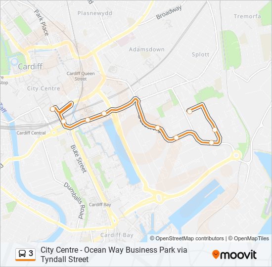 3 Route: Schedules, Stops & Maps - East Moors (Updated)