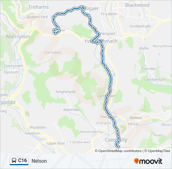c16 Route: Schedules, Stops & Maps - Nelson (Updated)