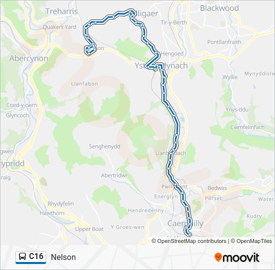 C16 Route: Schedules, Stops & Maps - Nelson (Updated)