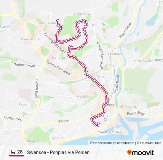 28 Route: Schedules, Stops & Maps - Port Mead (Updated)