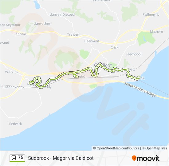 75 Route: Schedules, Stops & Maps - Sudbrook (Updated)