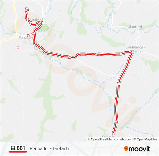 BB1 Route: Schedules, Stops & Maps - Pencader (Updated)