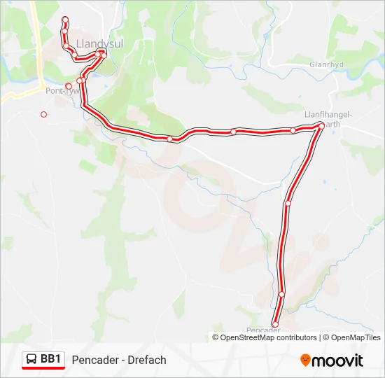 BB1 Route: Schedules, Stops & Maps - Pencader (Updated)