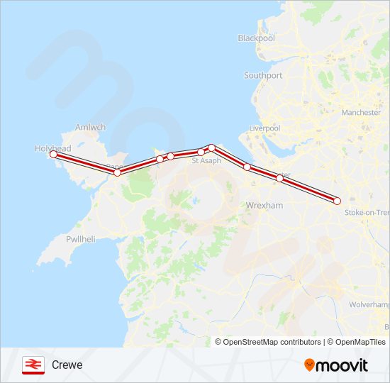 avanti west coast Route: Schedules, Stops & Maps - Crewe (Updated)