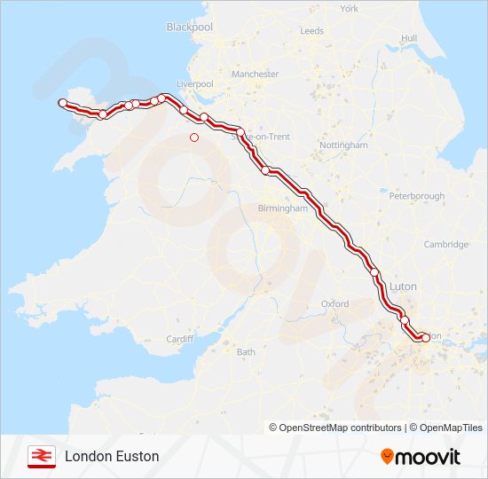 AVANTI WEST COAST Route: Schedules, Stops & Maps - London Euston (Updated)