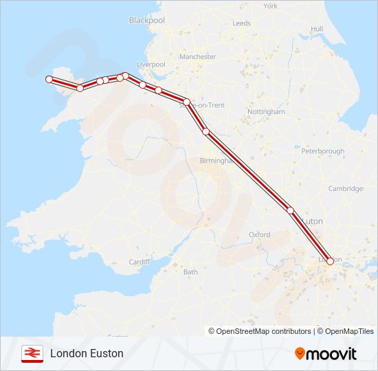 avanti west coast Route: Schedules, Stops & Maps - London Euston (Updated)
