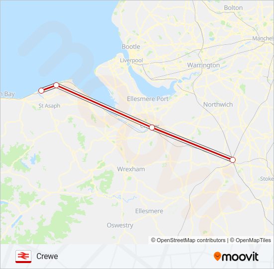 avanti west coast Route: Schedules, Stops & Maps - Crewe (Updated)