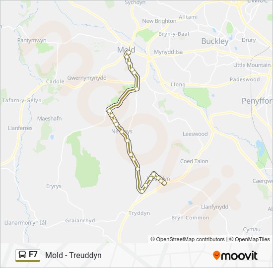 F7 Route: Schedules, Stops & Maps - Treuddyn (Updated)
