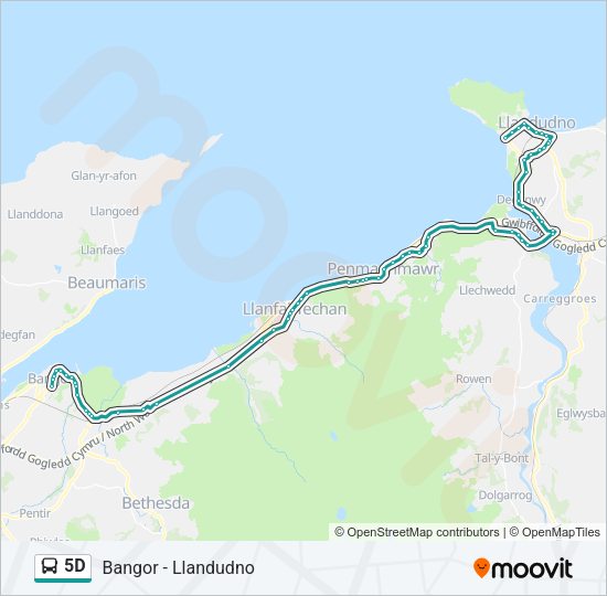 5D Route: Schedules, Stops & Maps - Bangor (Updated)