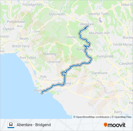 172 FULL Route: Schedules, Stops & Maps - Porthcawl (Updated)