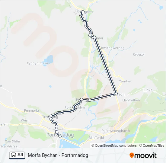 S4 Route: Schedules, Stops & Maps - Beddgelert (Updated)