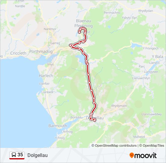 35 Route Schedules Stops Maps Dolgellau Updated 35-route-schedules-stops-maps-dolgellau-updated