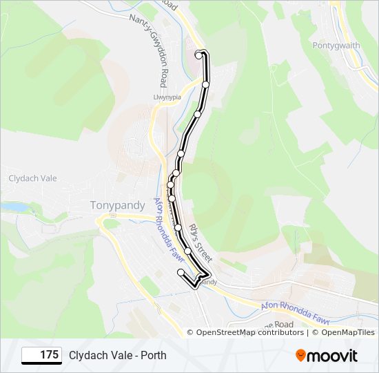 175 Route: Schedules, Stops & Maps - Llwyn-Y-Pia (Updated)