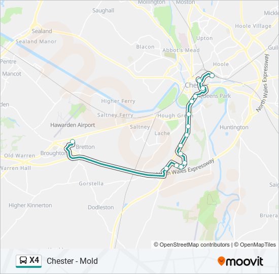 x4 Route: Schedules, Stops & Maps - Broughton (Updated)