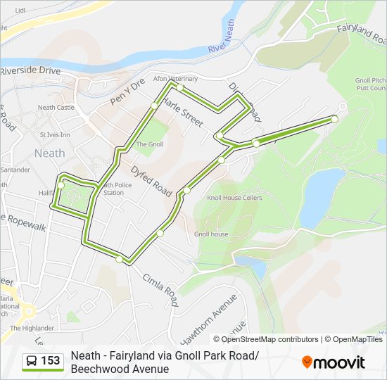 153 Route: Schedules, Stops & Maps - Neath (Updated)