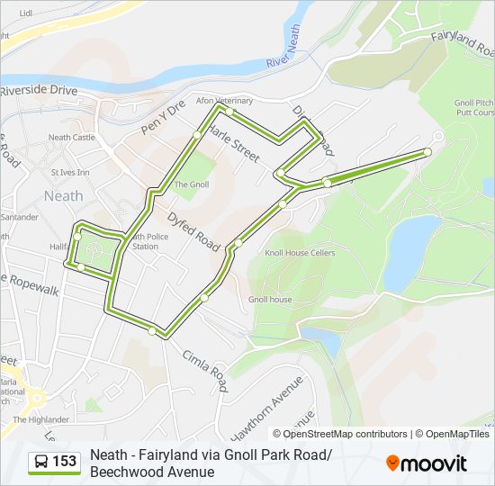 153 Route: Schedules, Stops & Maps - Neath (Updated)