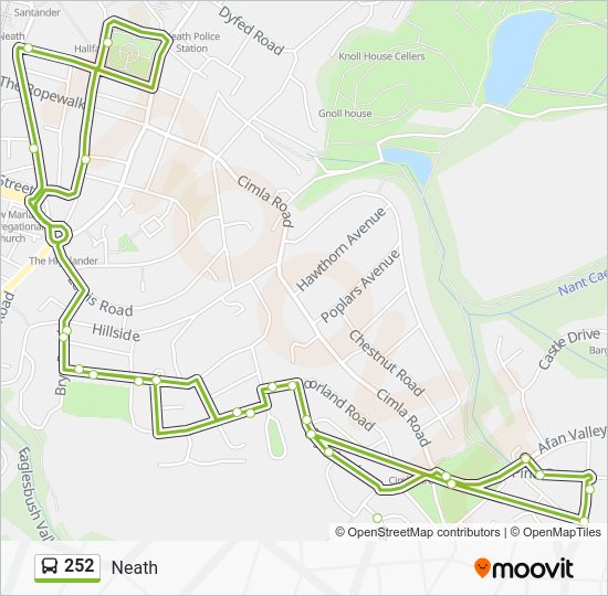 252 Route: Schedules, Stops & Maps - Neath (Updated)