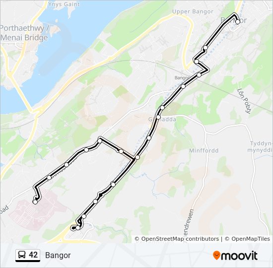 42 Route: Schedules, Stops & Maps - Bangor (Updated)