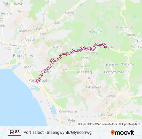 83 Route Schedules Stops Maps Port Talbot Updated 83 Route Schedules Stops Maps Port Talbot Updated